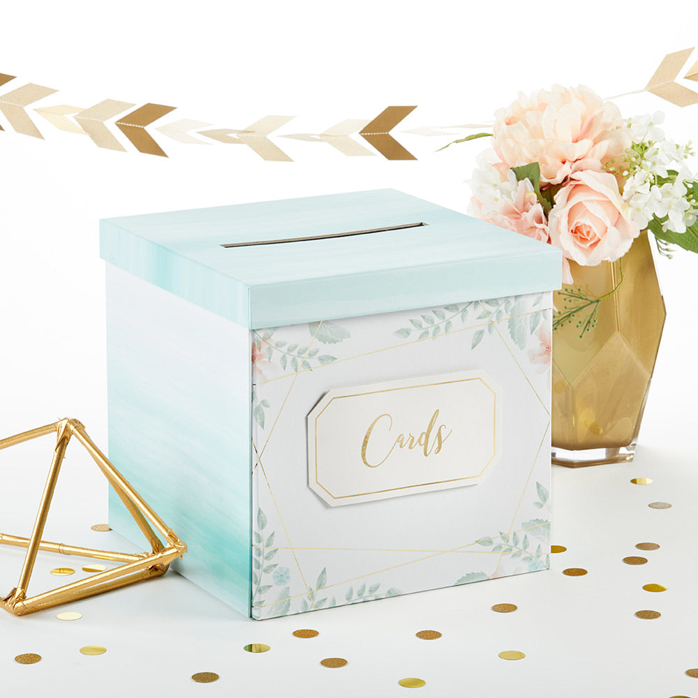 Geometric Floral Card Box | My Wedding Favors