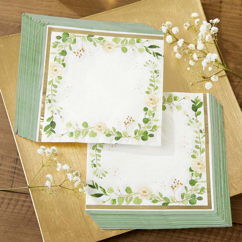 Botanical Garden 2 Ply Paper Napkins (Set of 30) | My Wedding Favors MWF