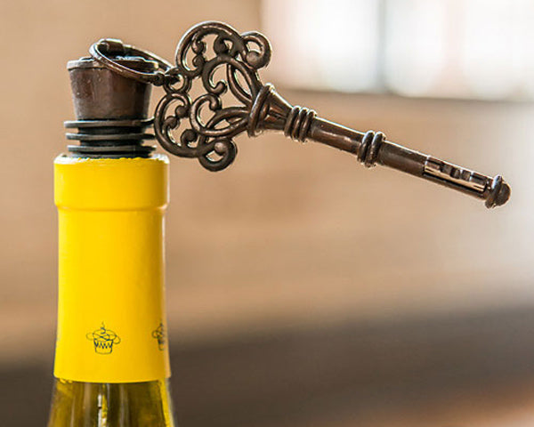 Vintage Key Ornamental Bottle Stopper (Set of 4) | My Wedding Favors MWF
