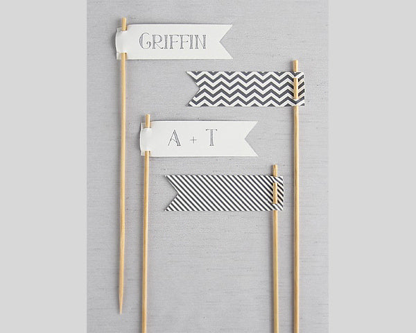 Large Personalized Flag Toothpicks (Set of 10) (Multiple Colors and ...