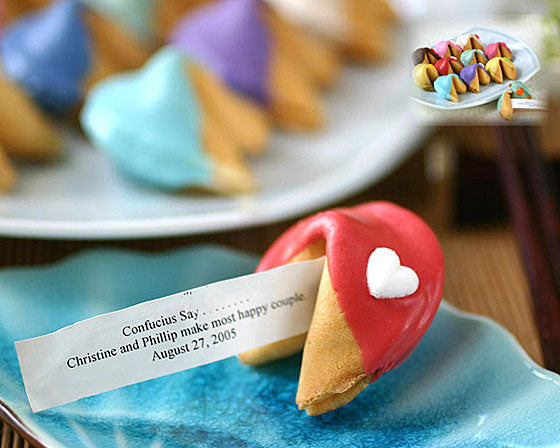 Chocolate Dipped Fortune Cookies | My Wedding Favors MWF