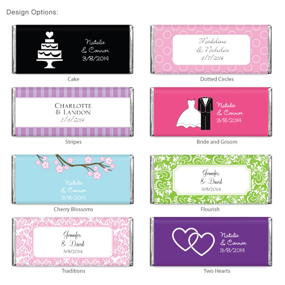 Personalized 1.5 oz. Hershey Chocolate Bars (Many Designs Available ...
